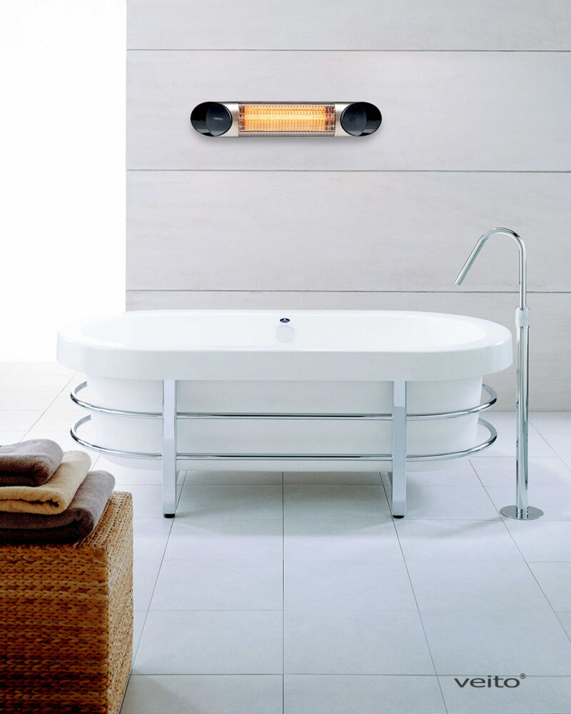 Veito Blade MINI Silver Indoor & Outdoor Heater | Veito UK